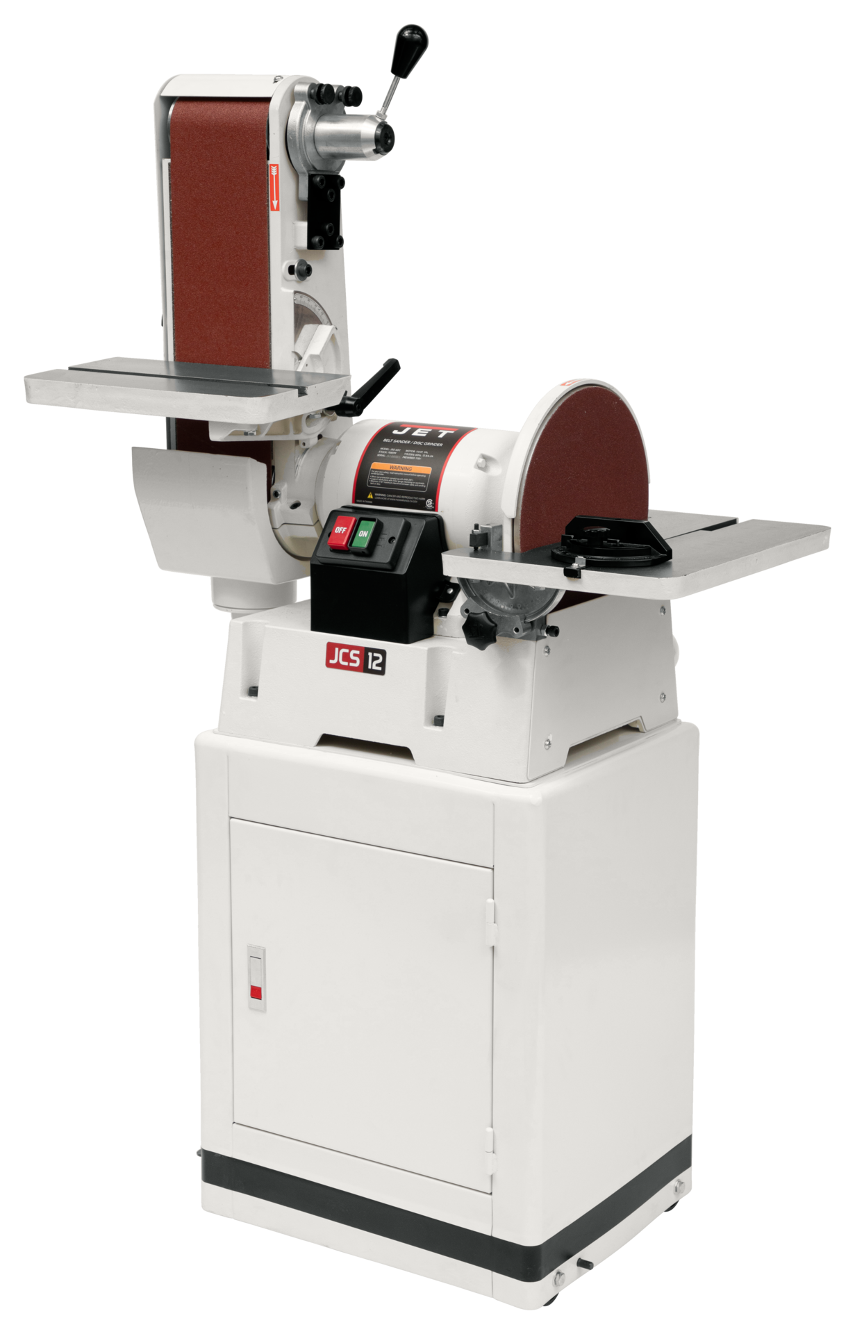 JET 6" x 48" Belt / 12" Disc Sander with Closed Stand | JET Woodworking ...